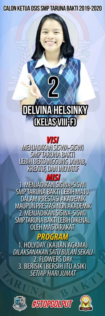 Kampanye Calketos No 2 Delivina Helsinky – Literasi SMP Taruna Bakti